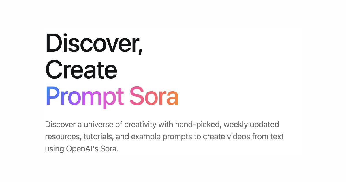 PromptSora: Discover Prompts and Videos for Sora from Open AI